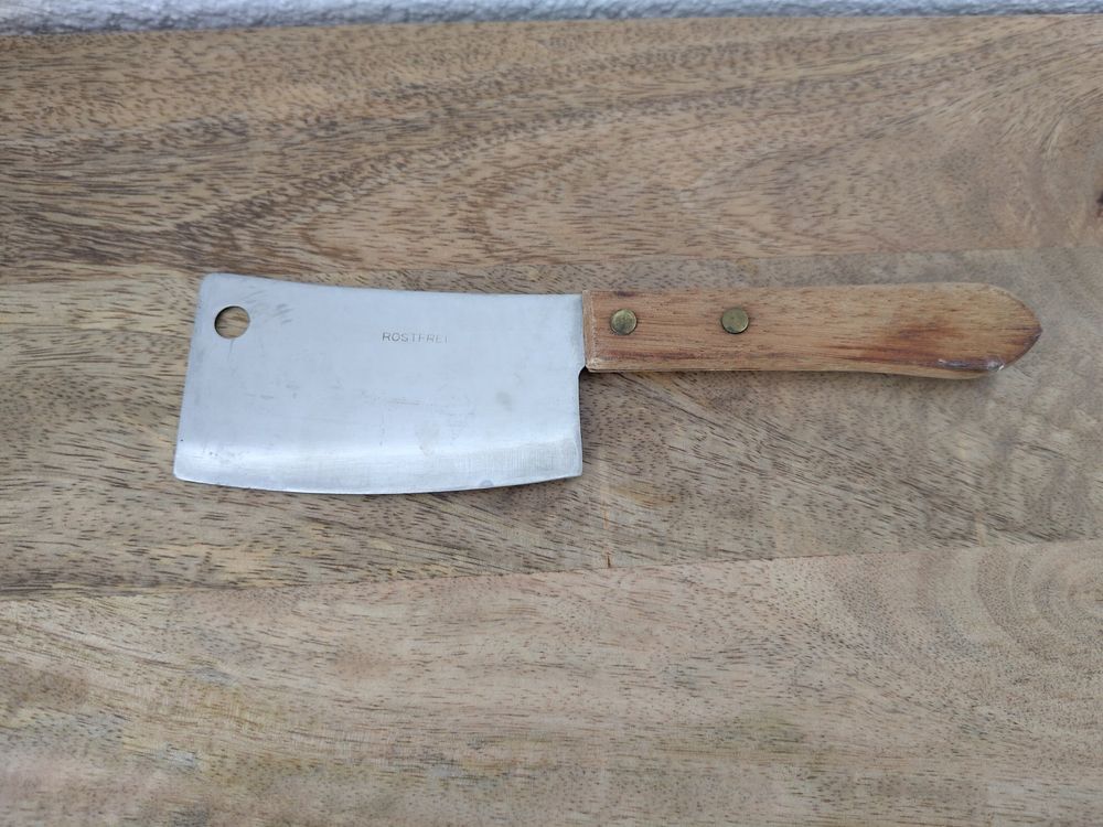Hackbeil/Fleischbeil mit Holzgriff rostfrei (Mini) | Kaufen auf Ricardo