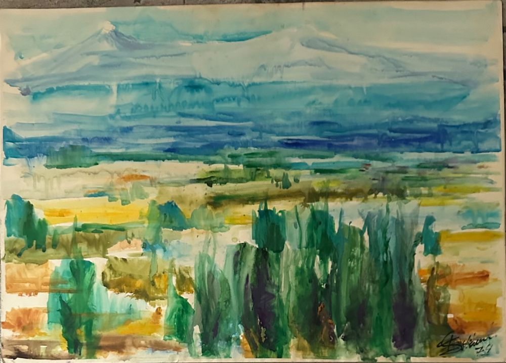 70.er Jahre Abstrakte Aquarelle Unl.Sign (Gebraucht) in Root für CHF 5 – mit Lieferung auf ...