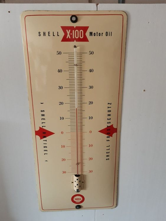 Emailschild Thermometer Shell (Gebraucht) in Biberist für CHF 695 – nur ...