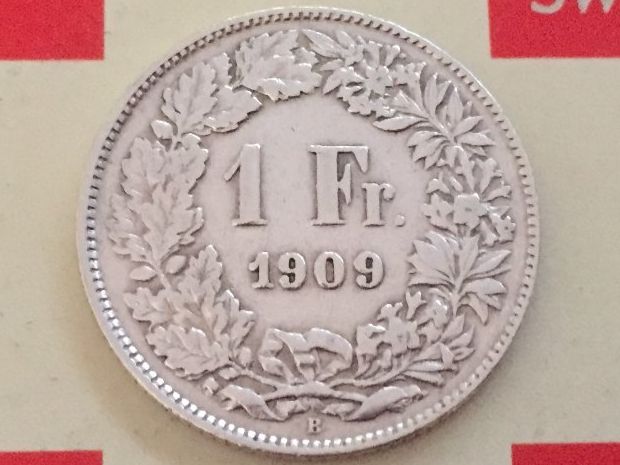 1 Franken 1909 ss-vz, nur 0,9 Mio! (Gebraucht) in Elsau für CHF 8 – mit ...