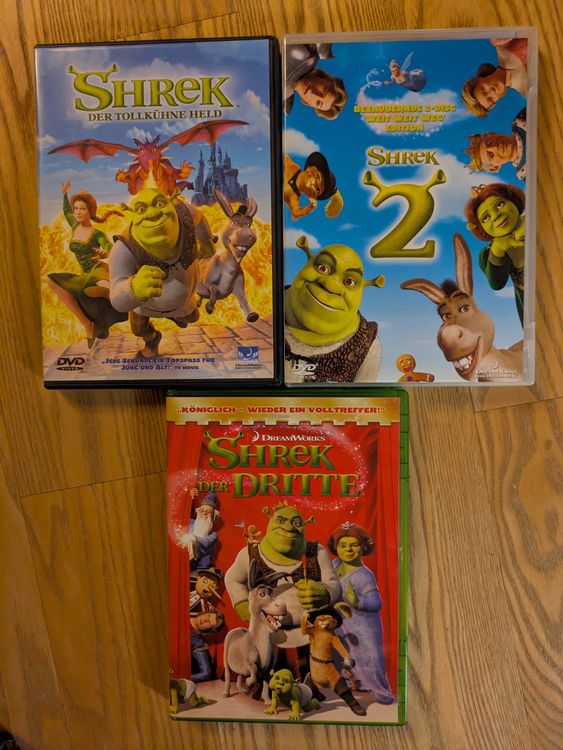 Shrek DVD-Film - Teile 1-3 | Filmklassiker für Familie! (Gebraucht) in ...