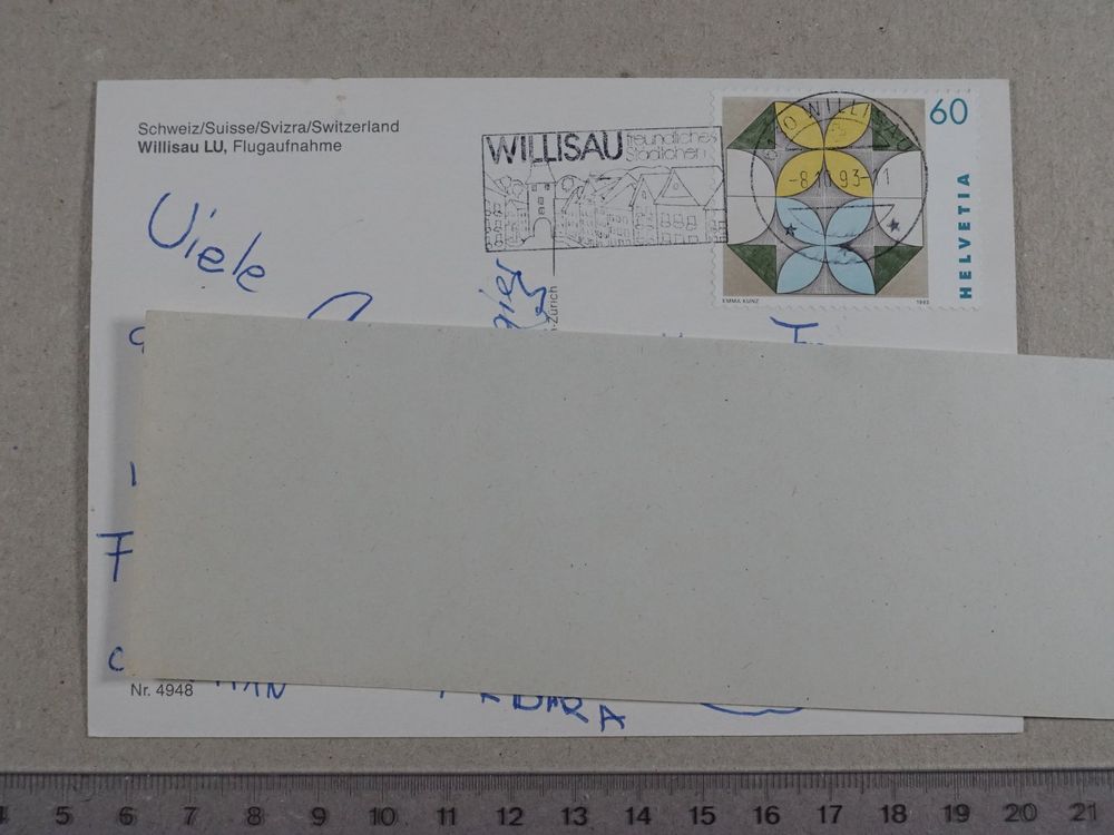 Willisau LU, Flugaufnahme, 1993 (Gebraucht) in Lenzburg für CHF 3 – mit Lieferung auf Ricardo kaufen