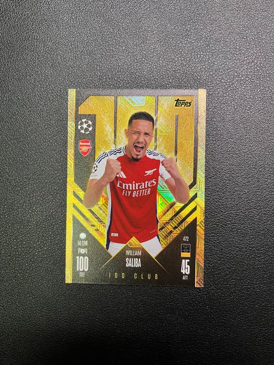 Topps Match Attax 2024/25 100 CLUB William Saliba 472 (Neuf (Voir description)) à oberrüti pour ...