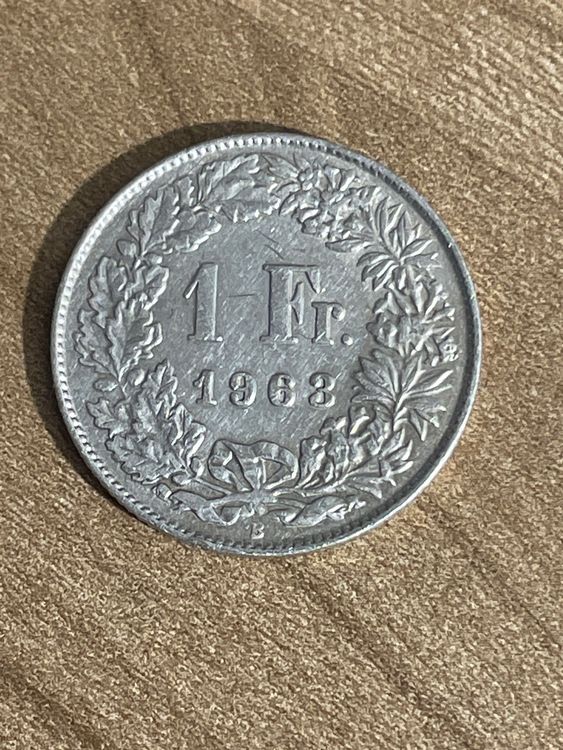 1 Franken Schweiz Silber 1963 (Gebraucht) in Schlossrued für CHF 3 – mit Lieferung auf Ricardo ...