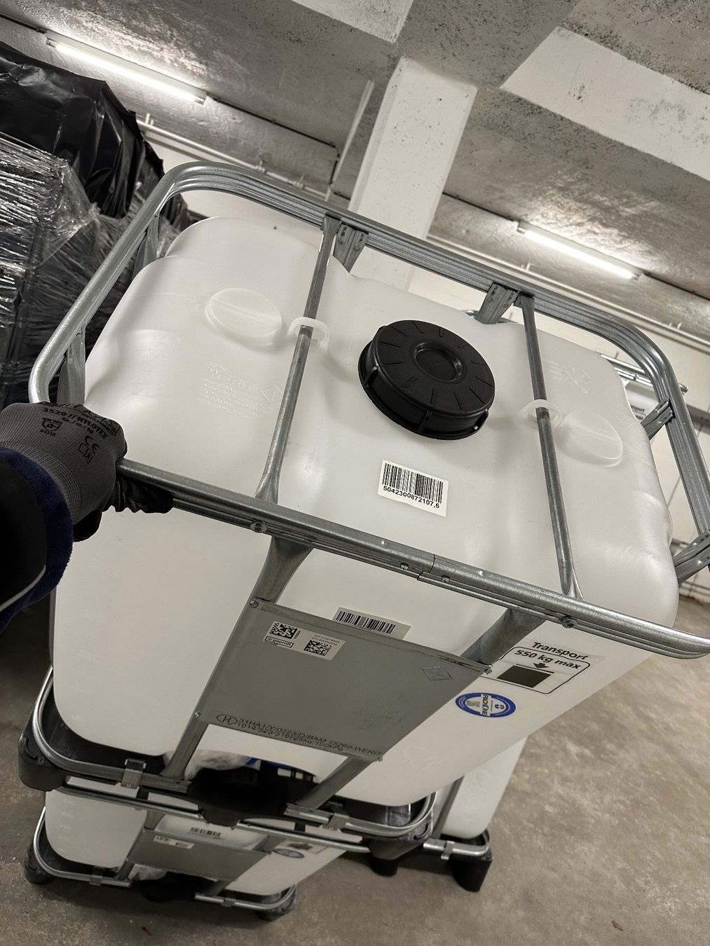 IBC 300 Liter Tank neu, L 60 x B 80 x H 100cm (Neu und originalverpackt ...