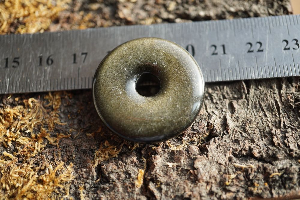 Gold Obsidian Pischeibe 30 mm Top Pi Scheibe (Neu und originalverpackt ...