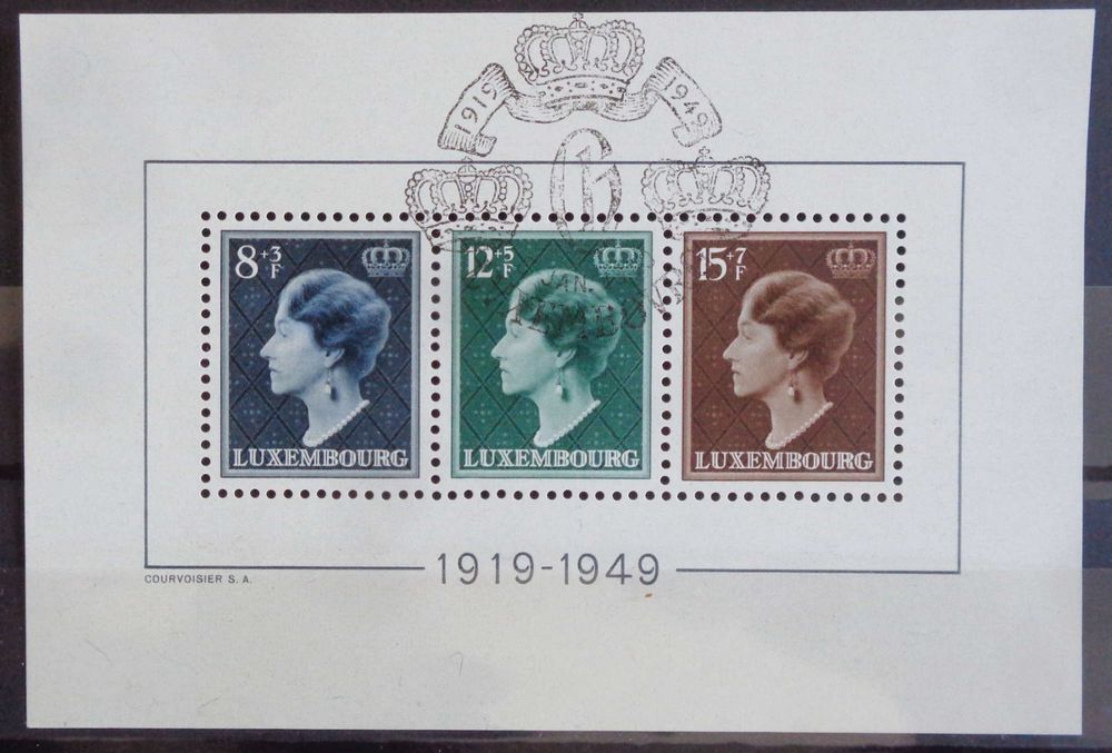 LUXEMBURG - LETZEBURG 1949: 30. Regierungsjubiläum Charlotte (Gebraucht ...