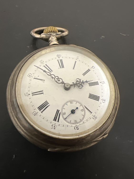 Antike Taschenuhr echt Silber 49 mm | Kaufen auf Ricardo