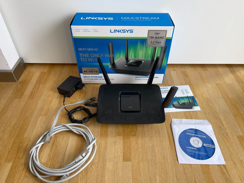 LINKSYS Max-Stream Tri-Band AC2200 WiFi 5 Router, NP 200Fr | Kaufen auf ...