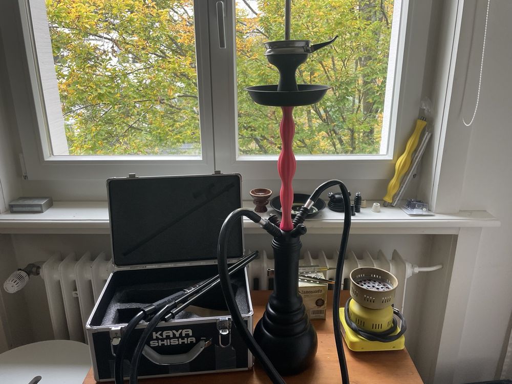 Kaya Shisha Set mit Kohlewärmer, Case,Premium Glas Aufsatz (Gebraucht ...