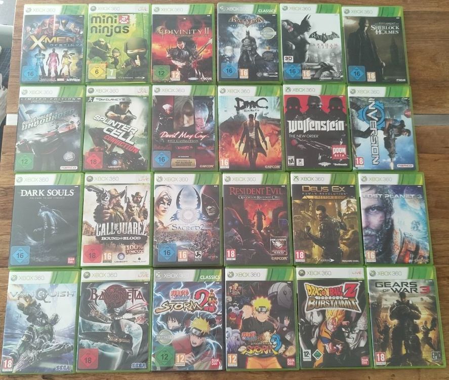 24 Xbox 360 Games als Paket (Gebraucht) in Aarau für CHF 112 – mit ...