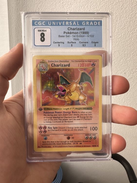 Pokemon Charizard 1st Edition Shadowless Base set 1999 | Kaufen auf Ricardo