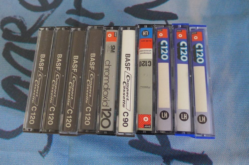 10 stk. BASF Leerkassetten Div Rare MC | Acheter sur Ricardo