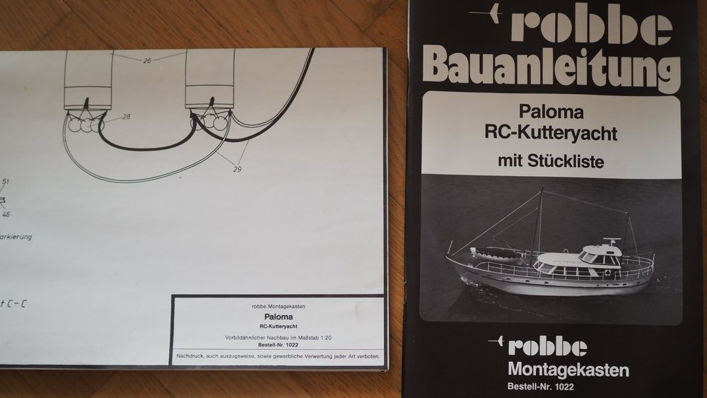 robbe "Paloma" RC Kutterjacht (vintage) (Neu (gemäss Beschreibung)) in ...