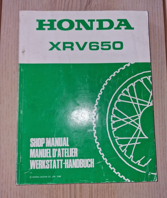 rar Honda XRV 650 Africa Twin Werkstatthandbuch RD03 XRV650 (Gebraucht) in Grabs für CHF 125 ...