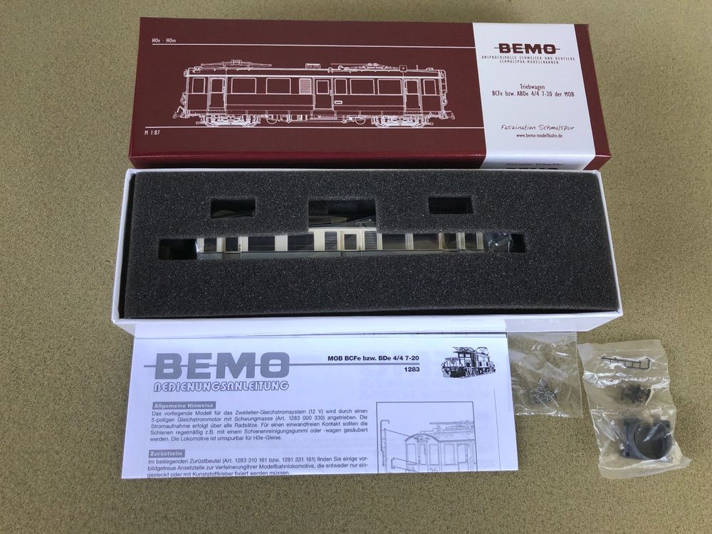 BEMO 1283 305 ABFe 4/4 MOB 15 Triebwagen HOm analog (Neu (gemäss ...