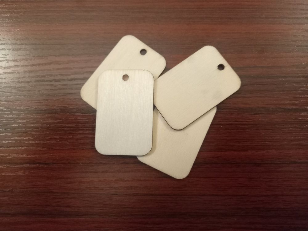 200x Etikett aus Holz / 200x étiquette en bois (Neu und ...