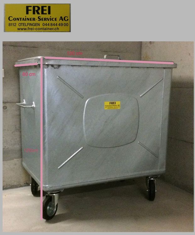 Neuwertiger Abfallcontainer 800L Volumen | Kaufen auf Ricardo