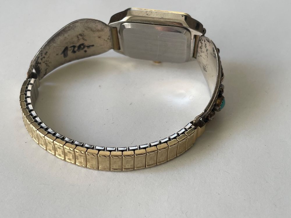 Vintage Art Deco Uhr mit Türkis Stein | Kaufen auf Ricardo