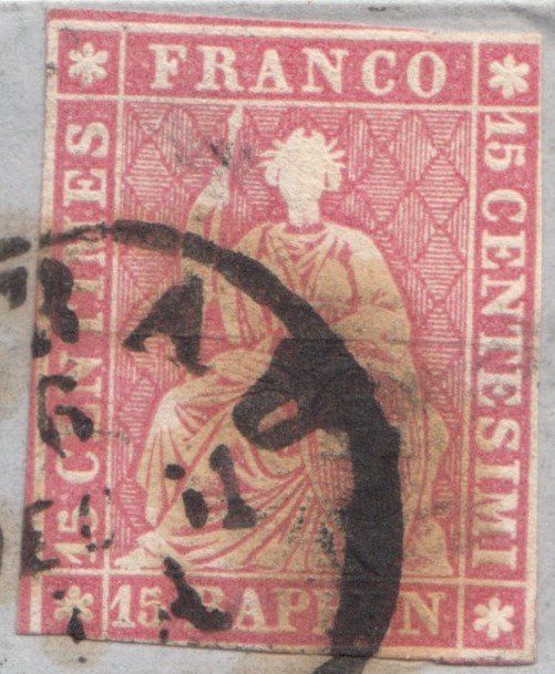 SBK 24B4 (24G) auf Faltbrief Aarau-Zürich (Gebraucht) in Bürglen TG für ...