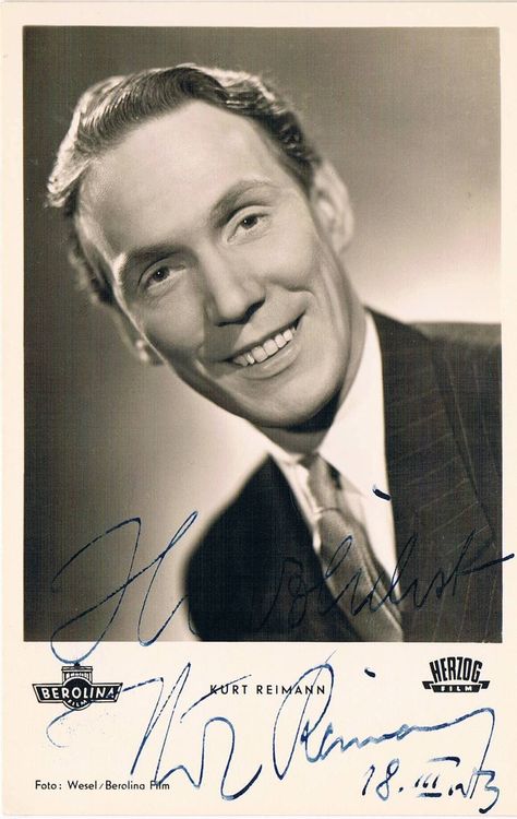 Kurt Reimann 1913-2001 Autogramm Vintage Foto 9x14cm (Gebraucht) in ...