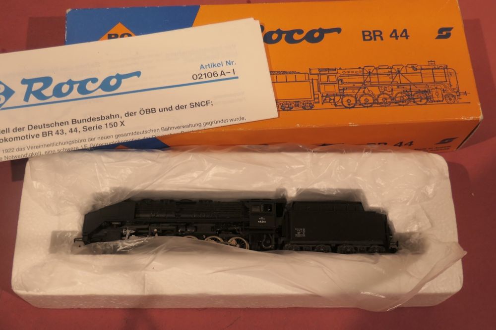 Roco Schlepptenderdampflok BR 44 der BBÖ, OVP (Gebraucht) in Höfen b ...