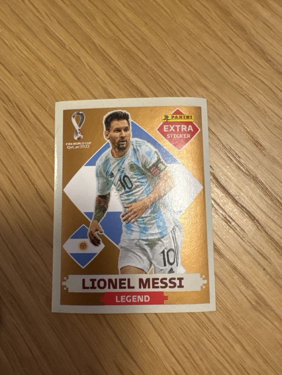 Panini Extra Sticker WM 2022 - Lionel Messi Bronze (Neu (gemäss ...