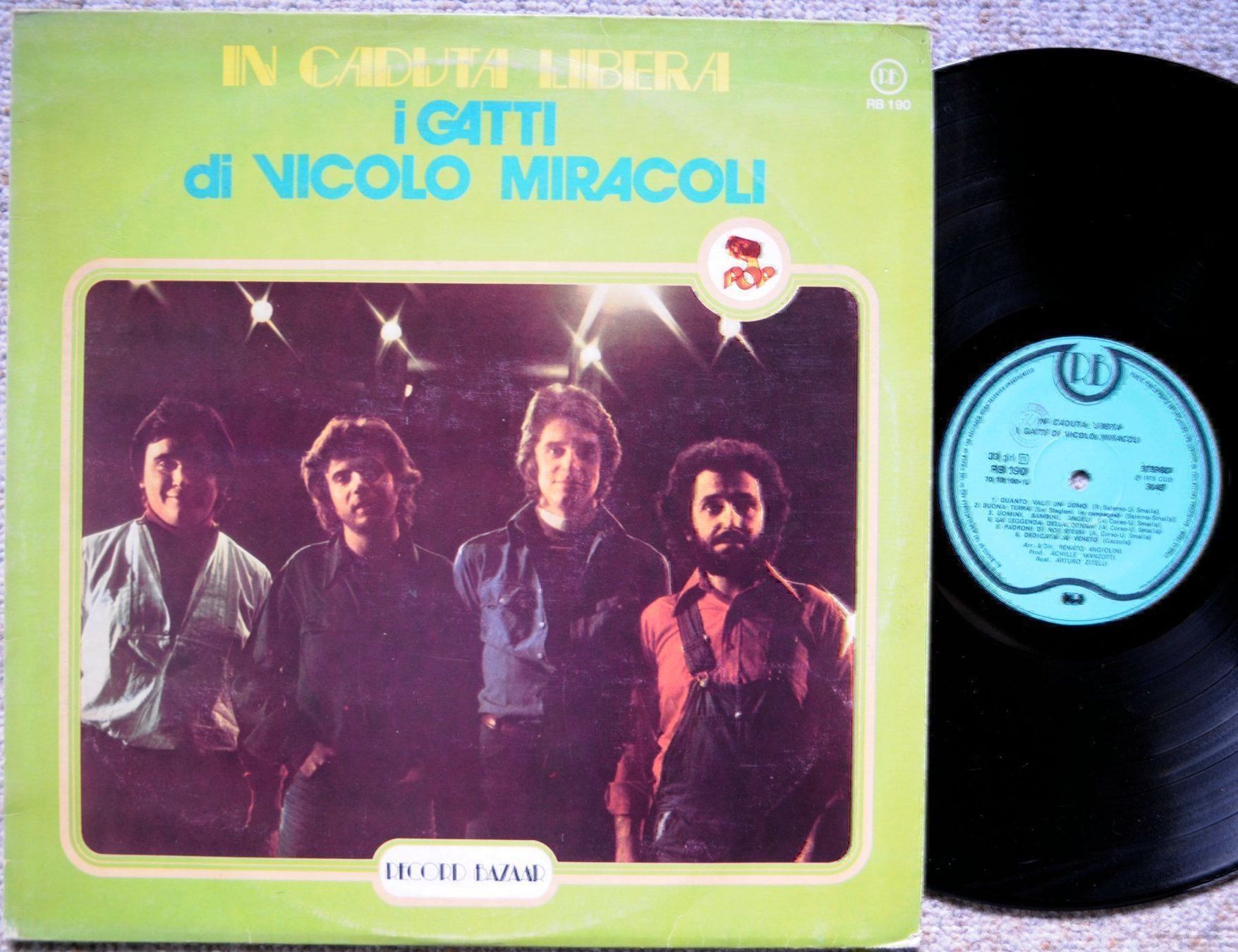 LP ITALIA I Gatti Di Vicolo Miracoli In Caduta LP GEWASCHEN (Gebraucht ...