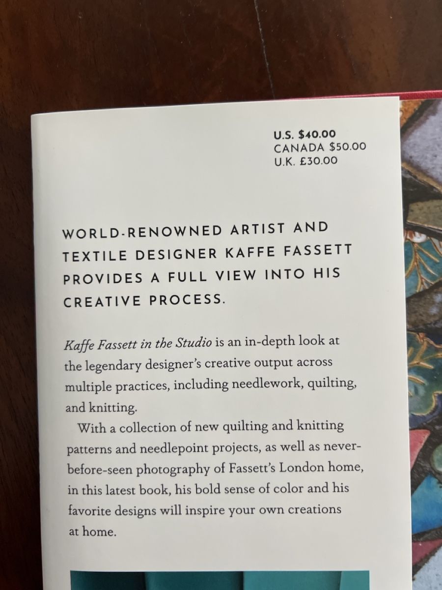 Kaffe Fassett in the Studio - Farben Handarbeit signiert (Neu (gemäss ...