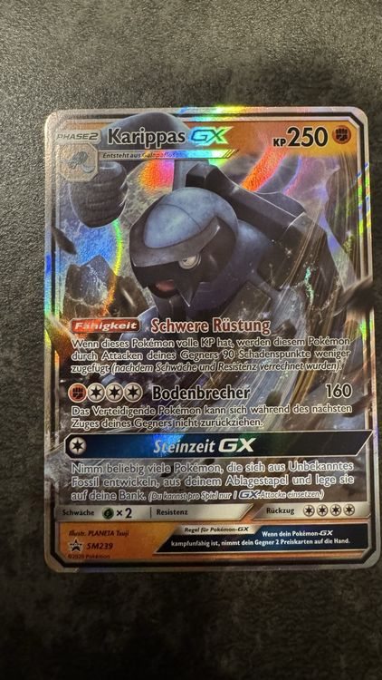 Karippas GX - Seltene Pokémon Karte - Top Zustand! 🔥 (Neu (gemäss ...
