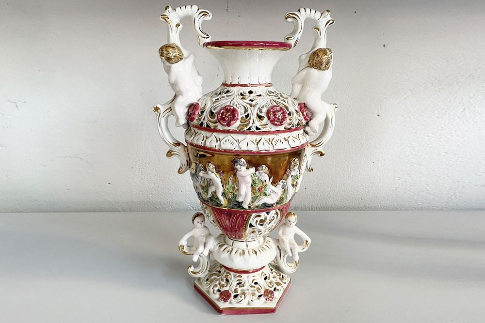 Prunk Porzellan Vase Capodimonte, Putten (Gebraucht) in Ballwil für CHF ...
