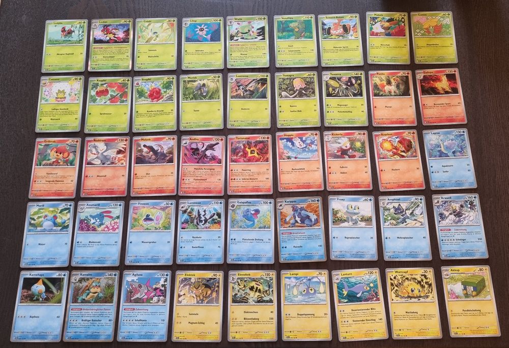 Pokémon Stellarkrone (SCR) - Alle Normalen Karten Masterset (Gebraucht ...