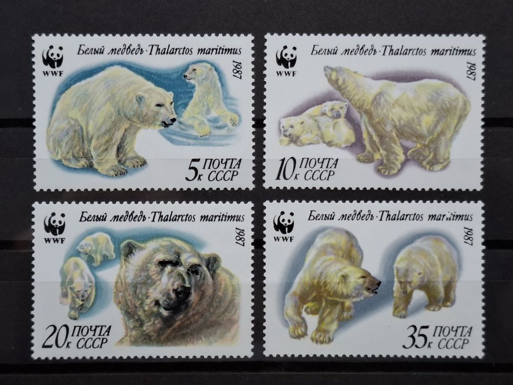 UdSSR Sowjetunion WWF 1987 MiNr 5694-5697 Eisbär. Postfrisch (Neu (gemäss Beschreibung)) in ...