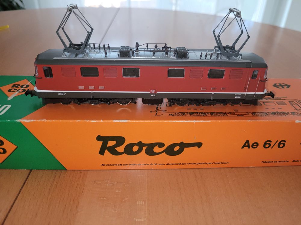 SBB Lok Ae 6/6 rot Roco AC HO | Kaufen auf Ricardo