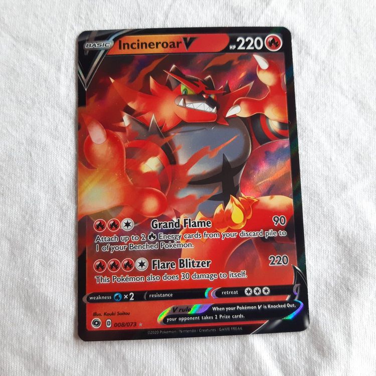 Pokemonkarte Incineroar V | Kaufen auf Ricardo