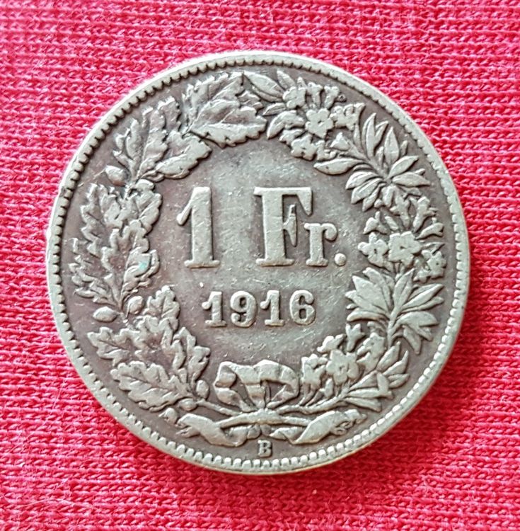 1 Franken 1916 uralte sehr rare Silbermünze ab nur 1 Franken | Kaufen auf Ricardo