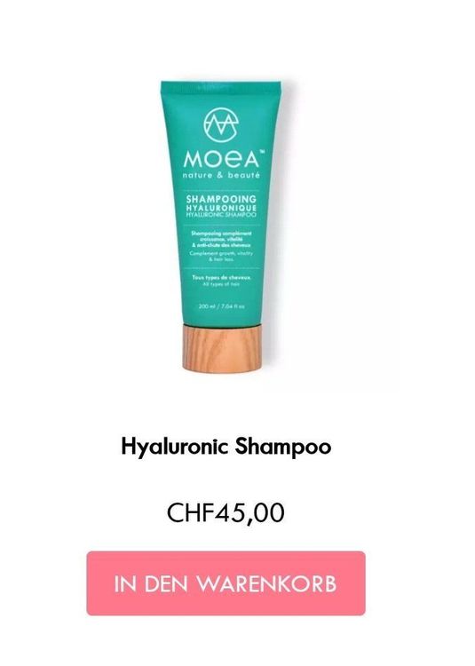 MOEA Vegan Shampoo (Neu und originalverpackt) in Oberbuchsiten für CHF ...