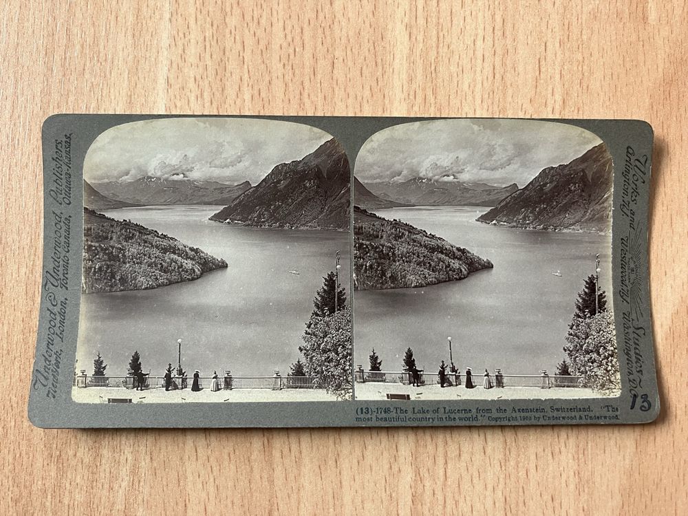 Stereo Bilder Lake Lucerne 1900,s | Kaufen auf Ricardo