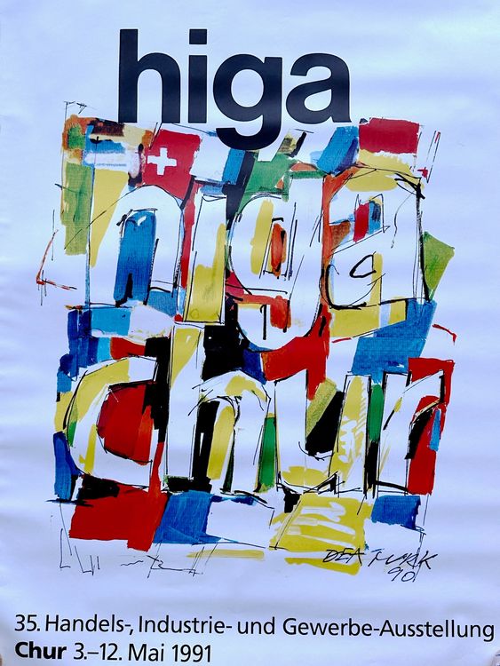 Plakat Higa Chur 1991Gewerbeausstellung (Gebraucht) in Seltisberg für ...