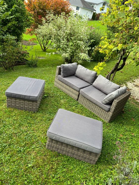 Rattan Gartenlounge (Gebraucht) in Auenstein für CHF 270 – nur Abholung auf Ricardo kaufen