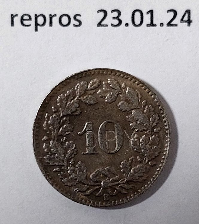 10 Rappen 1896 (Replica) (Gebraucht) in Arch für CHF 10 – mit Lieferung auf Ricardo kaufen
