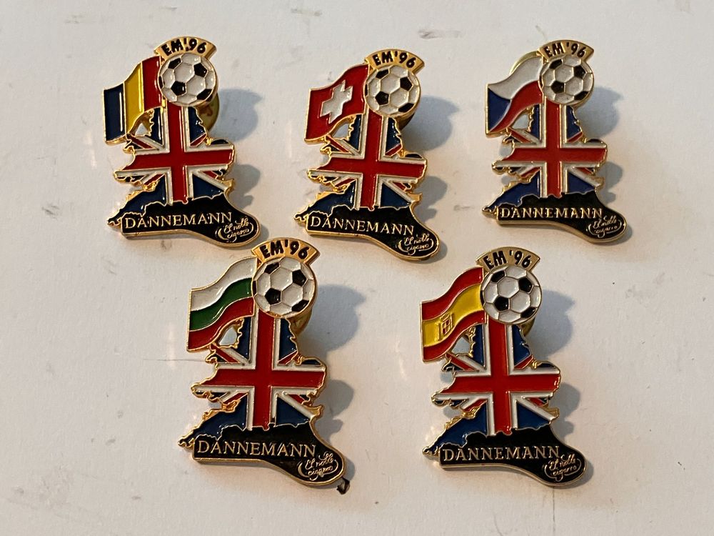 5 Pin EM 96 Fussball div. Teilnehmerländer Dannemann (Gebraucht) in ...