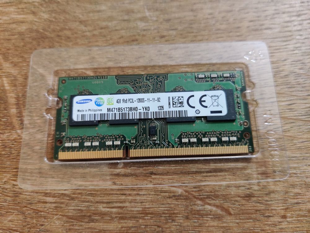 RAM Samsung 4GB, DDR3L, SO-DIMM 240 pins M471B5173BH0-YK0 (Gebraucht ...