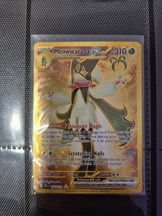 pokemon paldea evolved Meowsscarada ex gold (Neu (gemäss Beschreibung ...