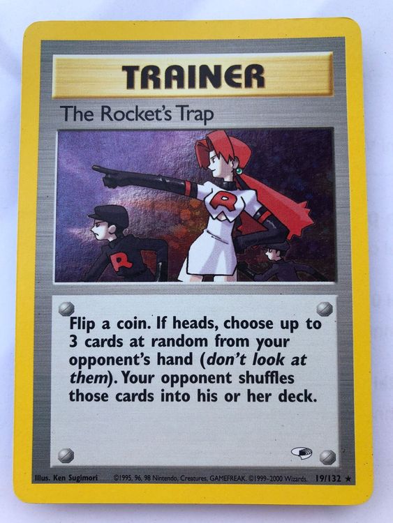 The Rocket's Trap Holo (Swirl) Gym Heroes - LP - ab 1.- (Gebraucht) in ...