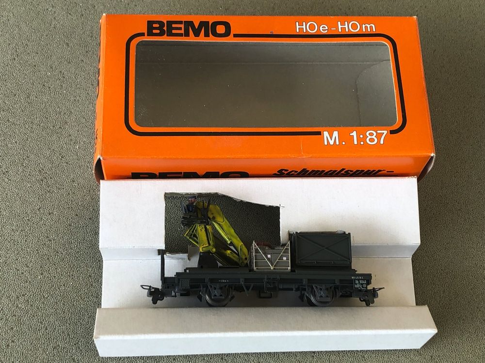 BEMO 2262 Xk 9040 RhB Behälterwagen mit Kran HOm (Gebraucht) in Echandens für CHF 150 – mit ...