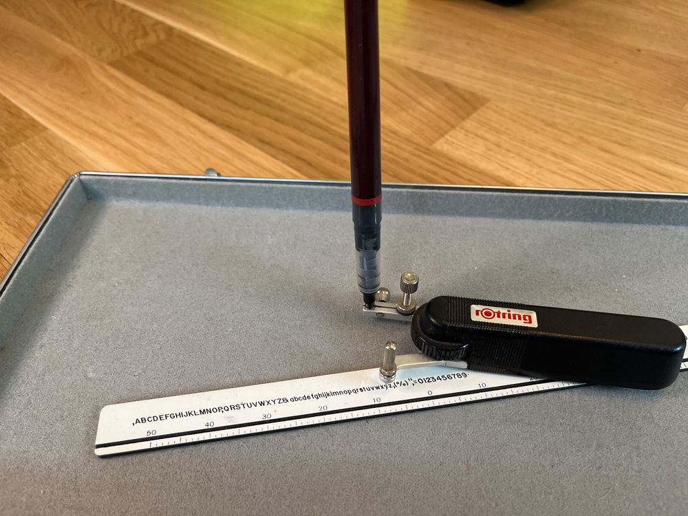 Rotring Controlled Lettering System - VINTAGE / RARITÄT (Gebraucht) in ...