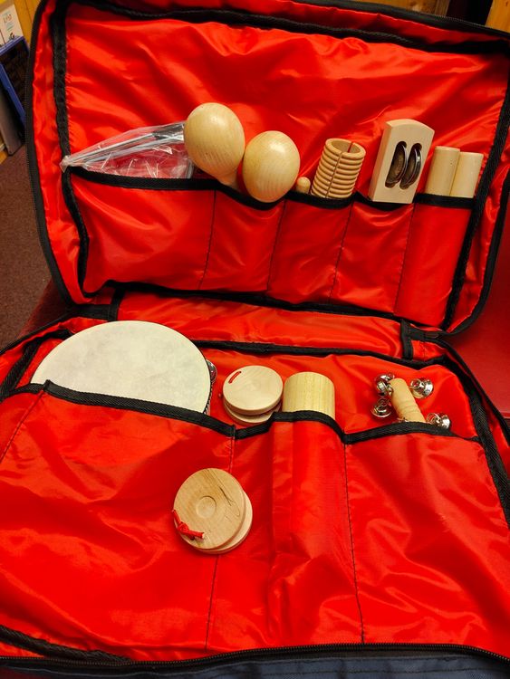 Rhythmus Tasche mit Massiv Holzinstrumente NEU! (Neu und ...