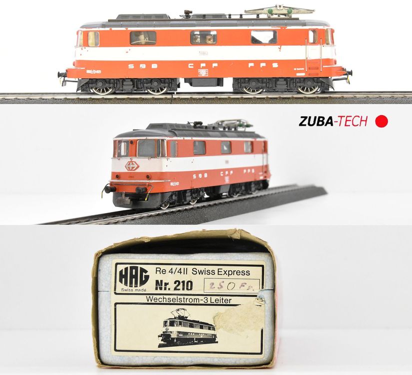 HAG 210 E-Lok Re 4/4 II Swiss Express SBB H0 WS Digital OVP | Acheter sur Ricardo