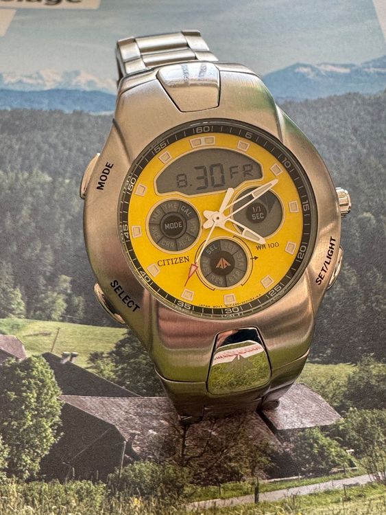 Citizen Promaster C440 Gelb Analog Digital Uhr neuwe. selten (Neu ...